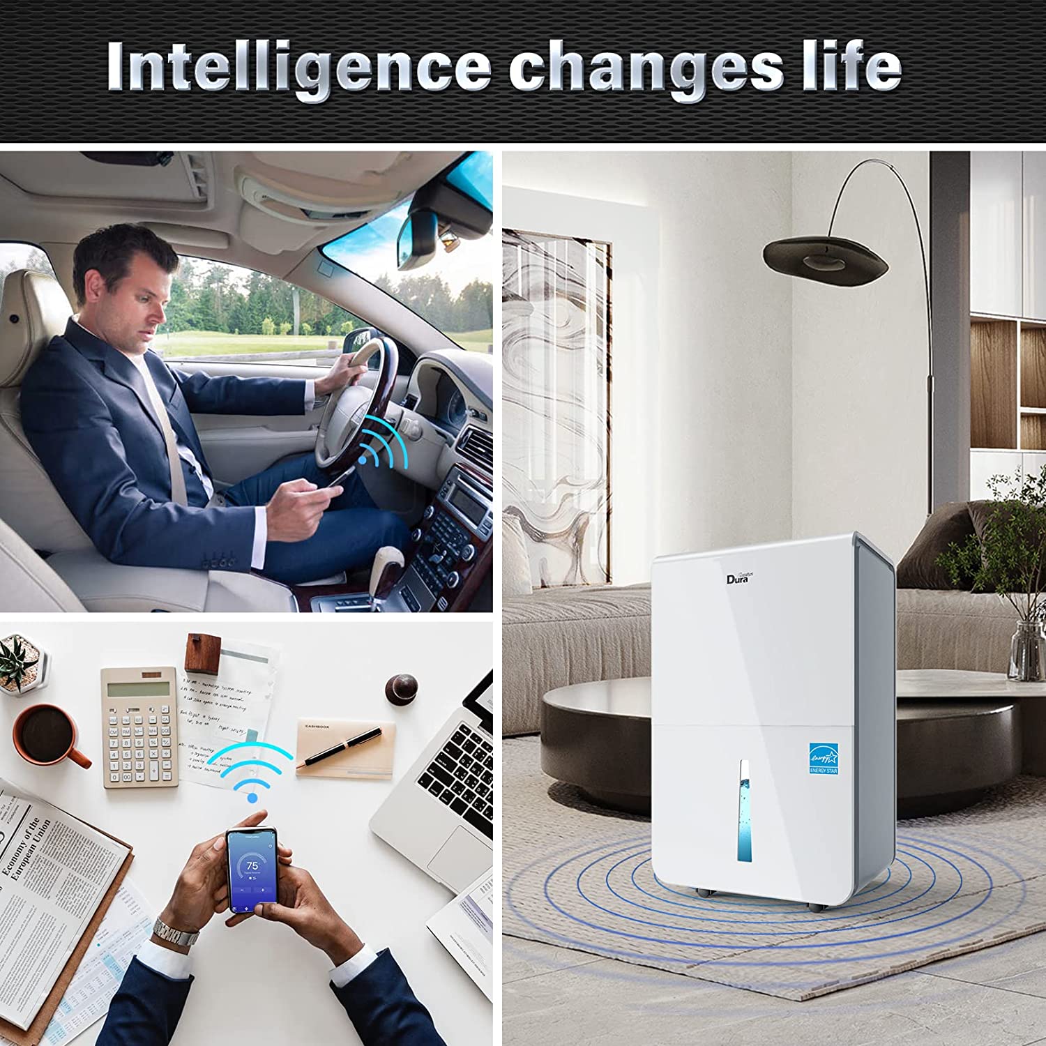 DuraComfort Dehumidifier with Pump/Drain Hose - Up to 4500Sq.Ft Large